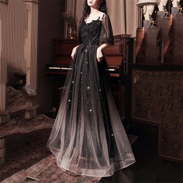 Gothic Prom Dress - Etsy