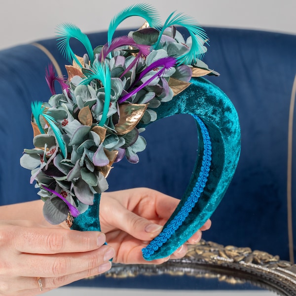Teal Fascinator - Etsy