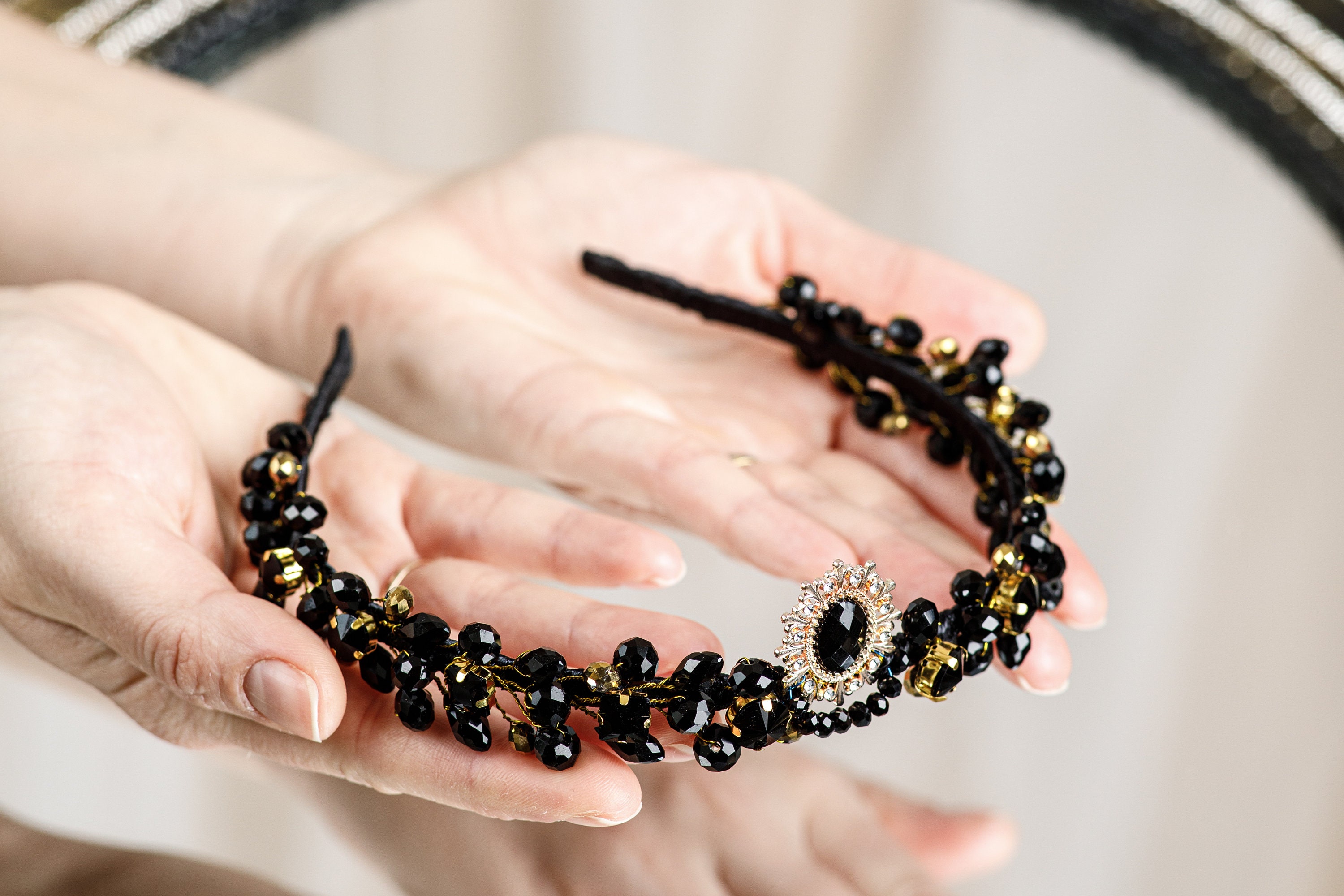 Rene Faire Hair Headbands Evil Queen Crown Black Tiara Gothic - Etsy