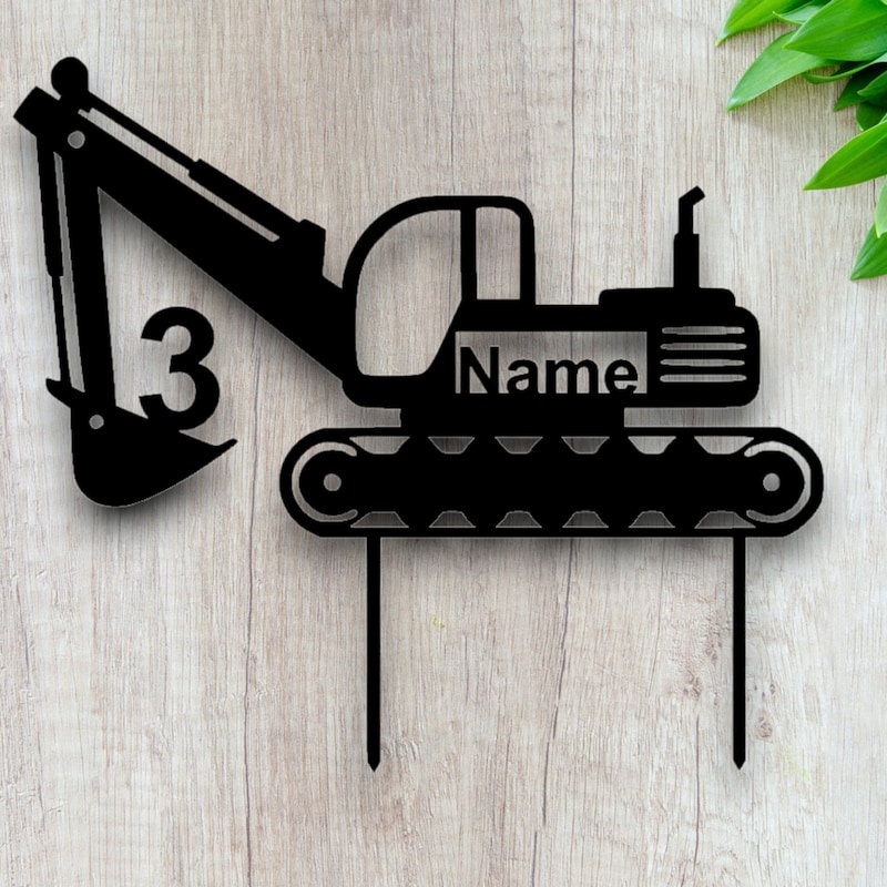 Excavator Cake Topper - Etsy