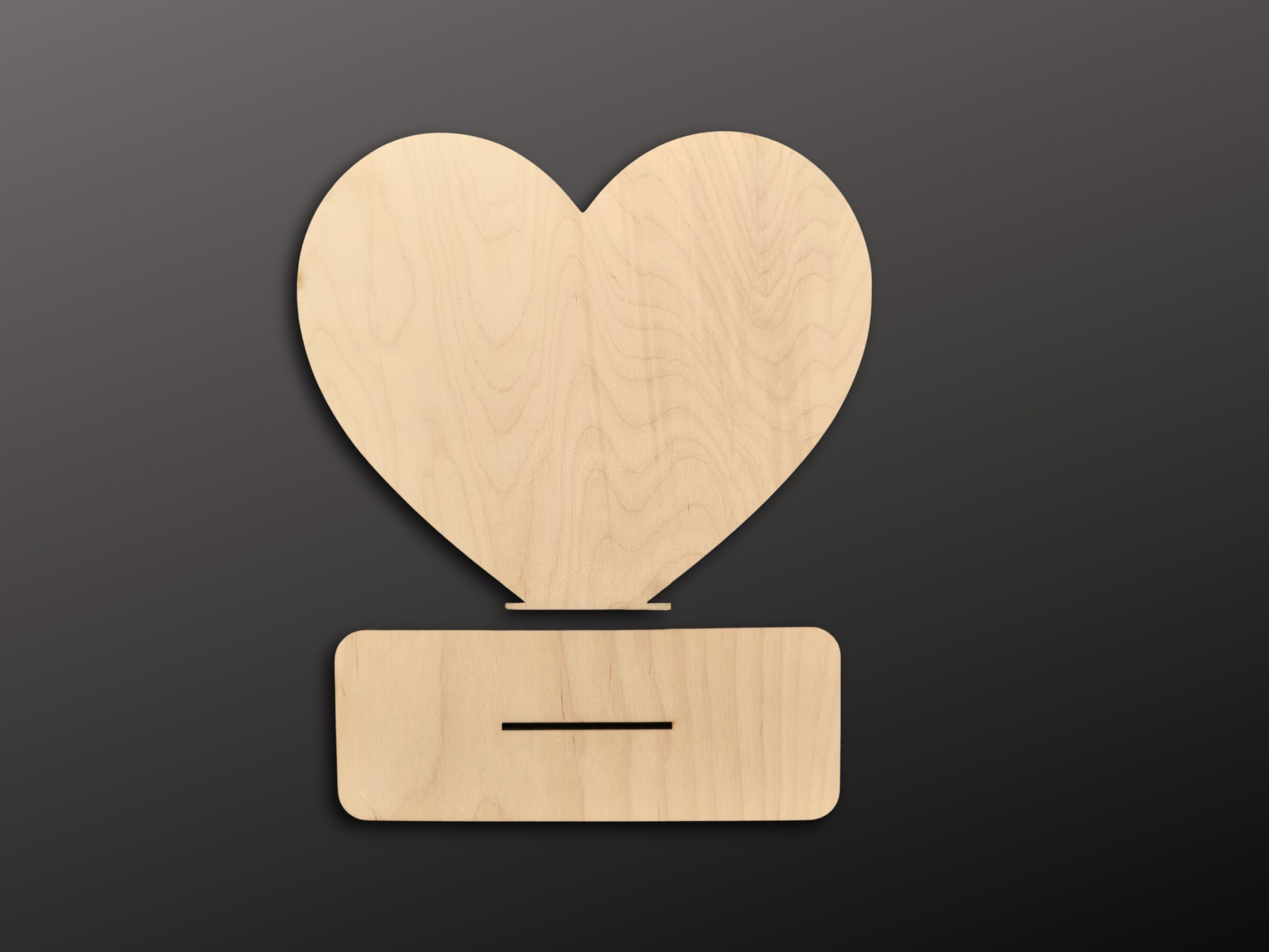 Laser File_heart Stand for Different Material Thicknesses - 3-6 Mm ...