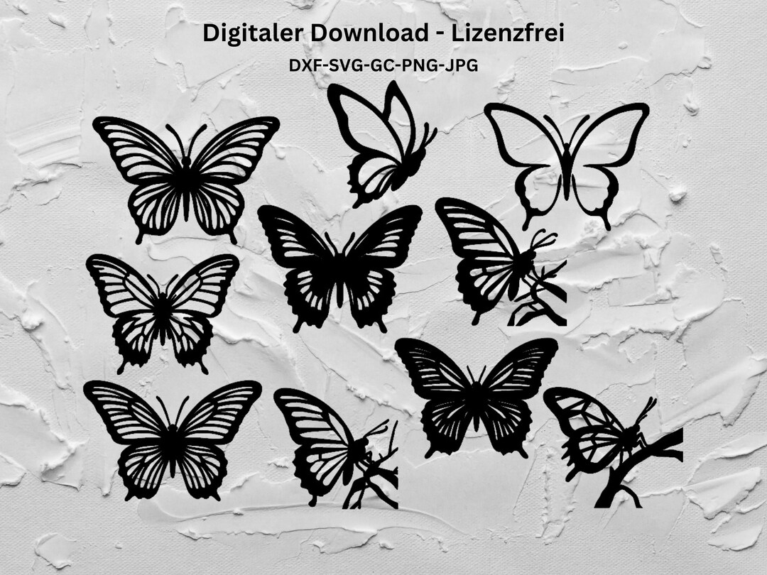 Butterfly Bundle, SVG File Butterfly, Digital Cut File, Butterfly SVG ...