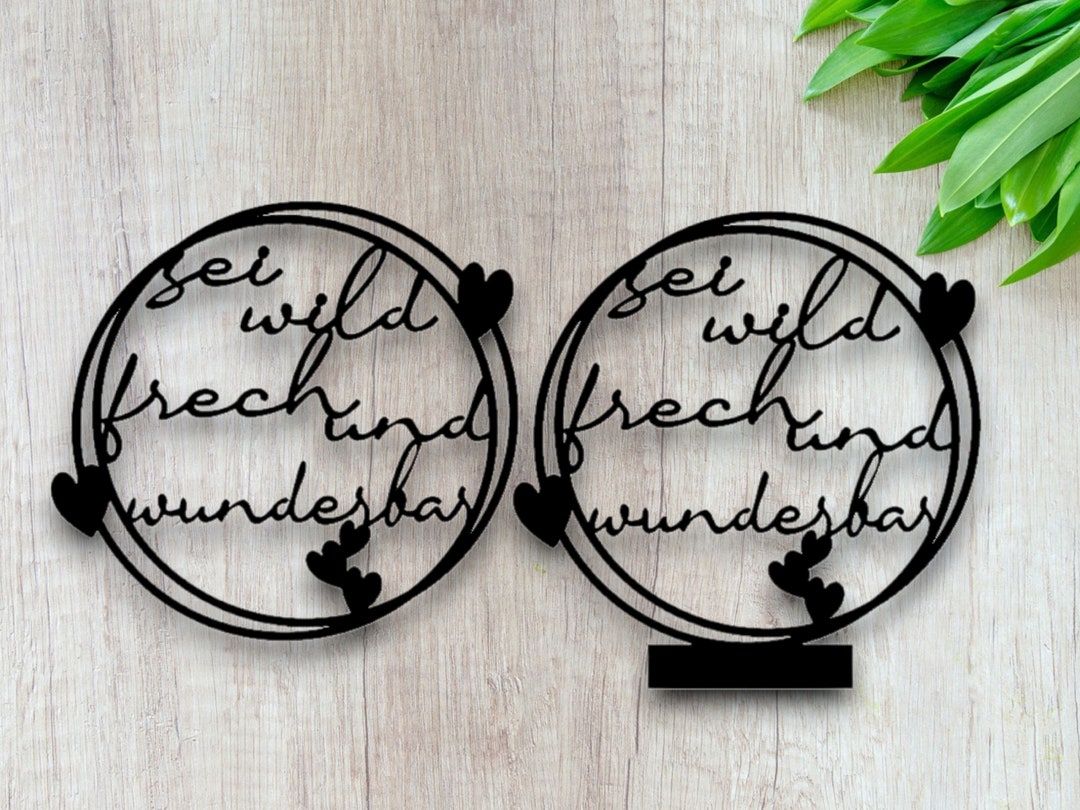 Laserdatei_Loop mit tollem Spruch, auch perfekt als Türschild oder ...