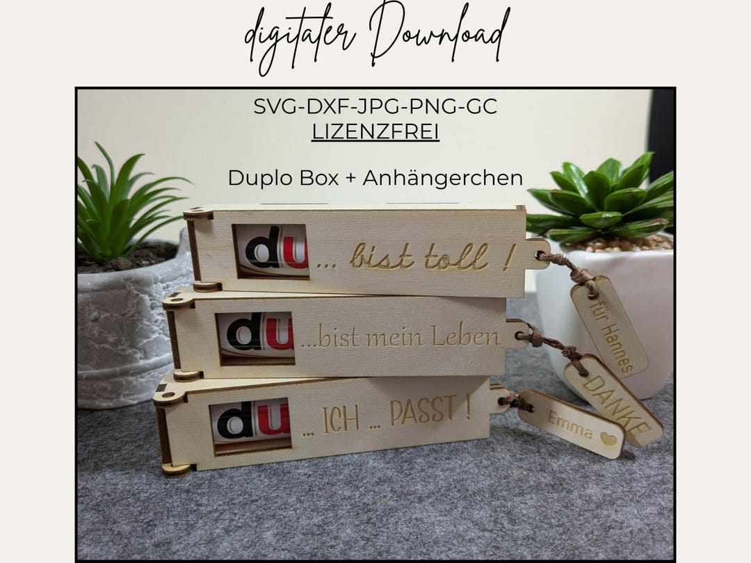 Laser File Duplo Box, Duplo Box SVG, Laser Cut Files, Laser File Laser ...