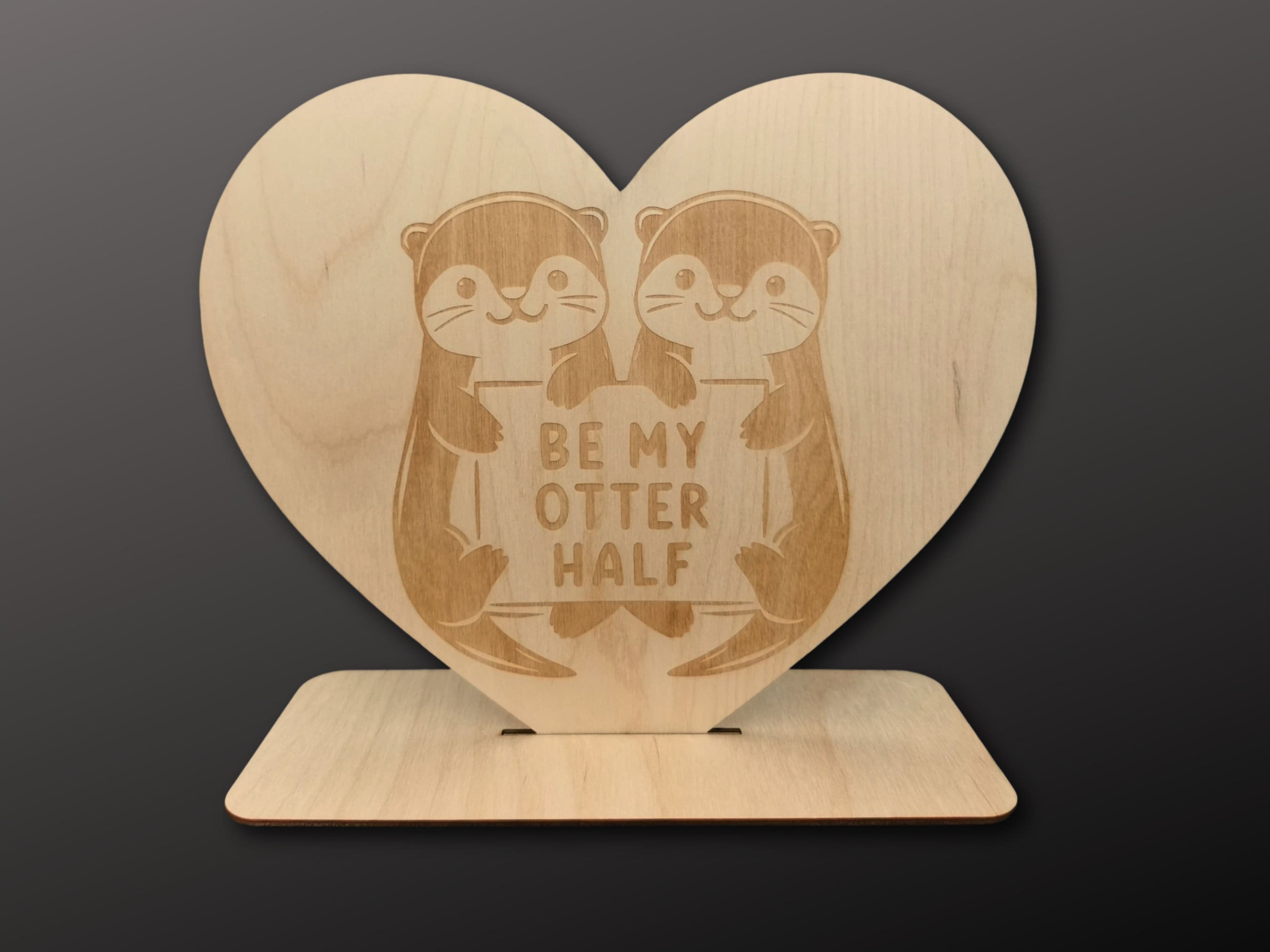 Laser File_heart Stand for Different Material Thicknesses - 3-6 Mm ...