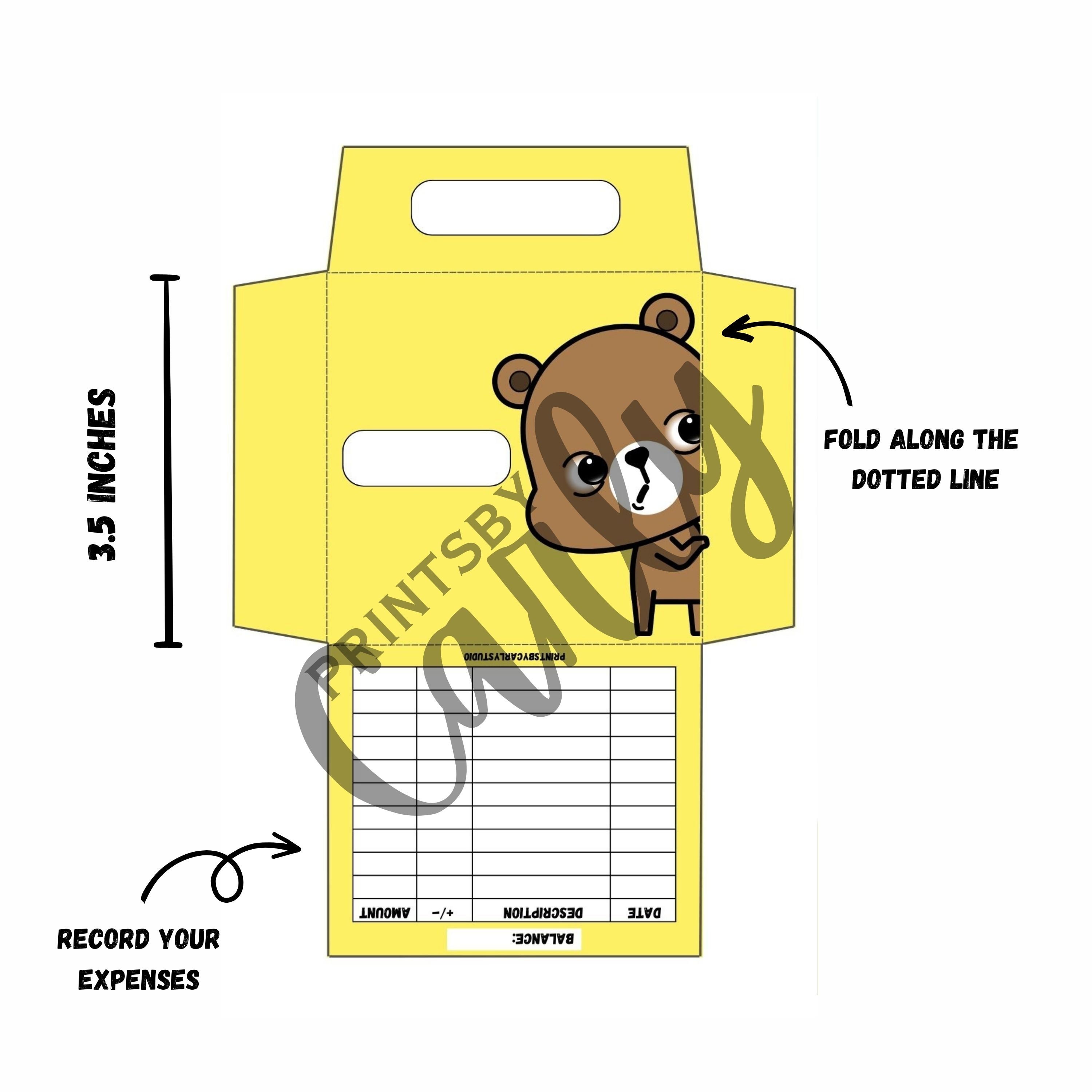Peeking Animals Cash Envelopes Printable Budget Envelope - Etsy