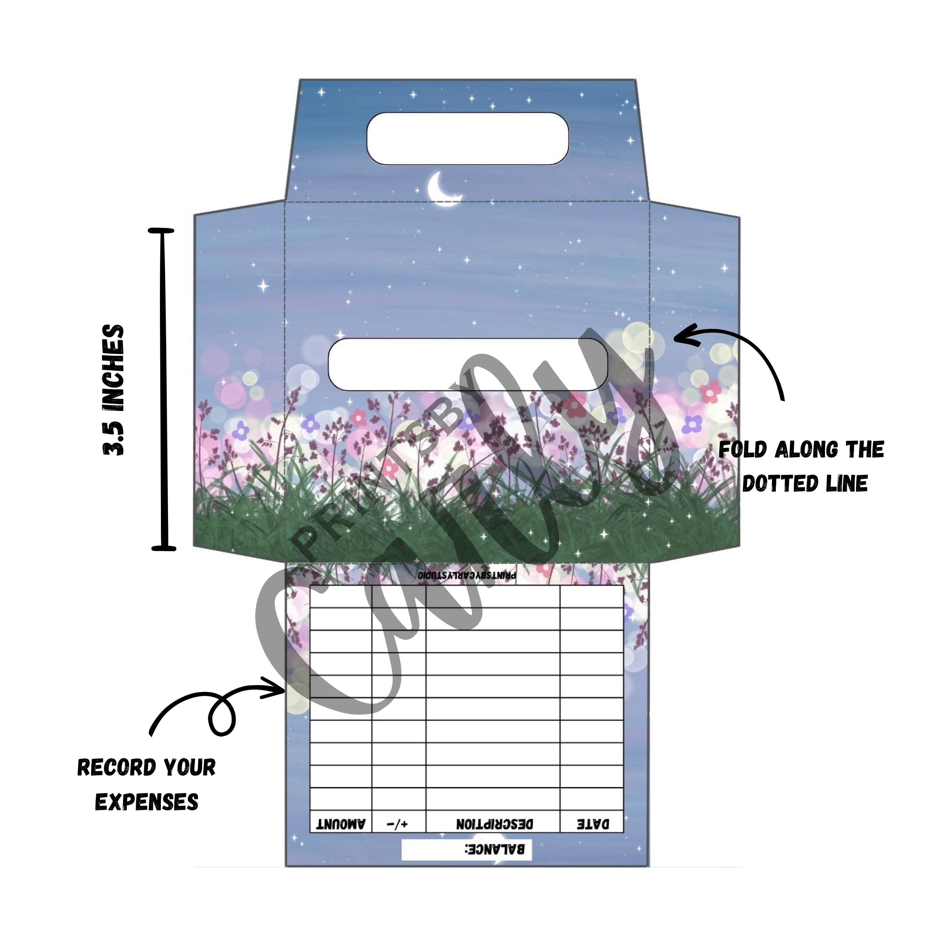 Mini Cash Envelopes Printable Budget Envelope Transaction Tracker ...