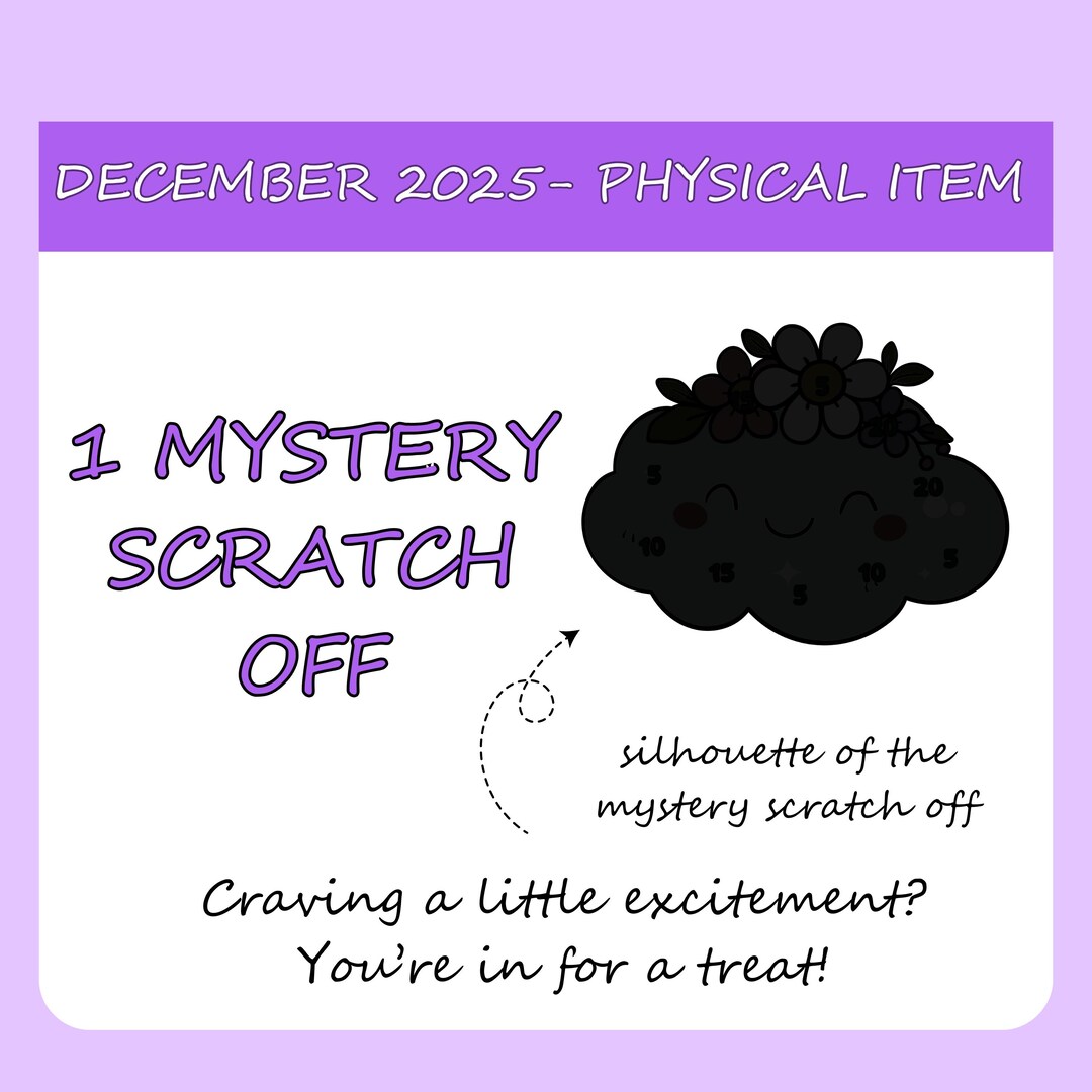 December 2025 Mystery Monthly Scratch off Save 110 Low Income Savings ...