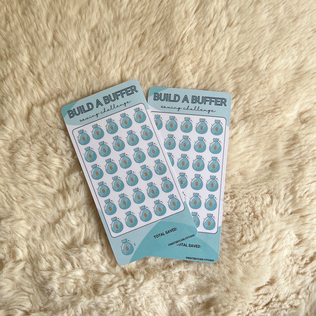 Buffer Savings Challenge One Month Ahead Physical Laminated Tracker ...