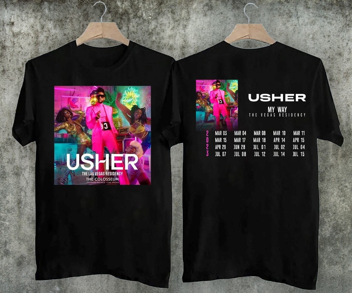 Trendy 2023 Usher My Way The Vegas Residency Tour Designs 2023 | Shop ...