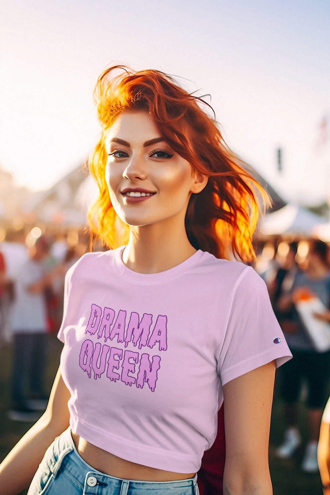 Drama Queen Crop Top Champion Y2k Baby Tee Y2k Croptop Y2k Shirt Drama ...