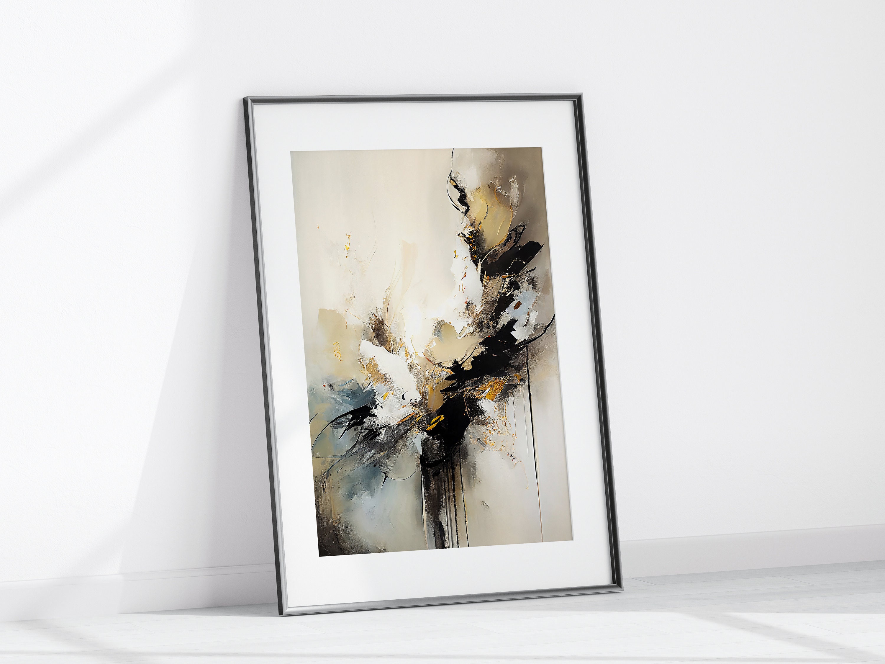 Neutral Color Abstract Art Print Neutral Color Art Prints Instant ...
