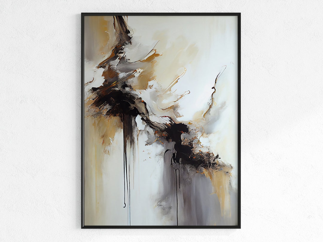 Neutral Color Abstract Art Print Neutral Color Art Prints Instant ...