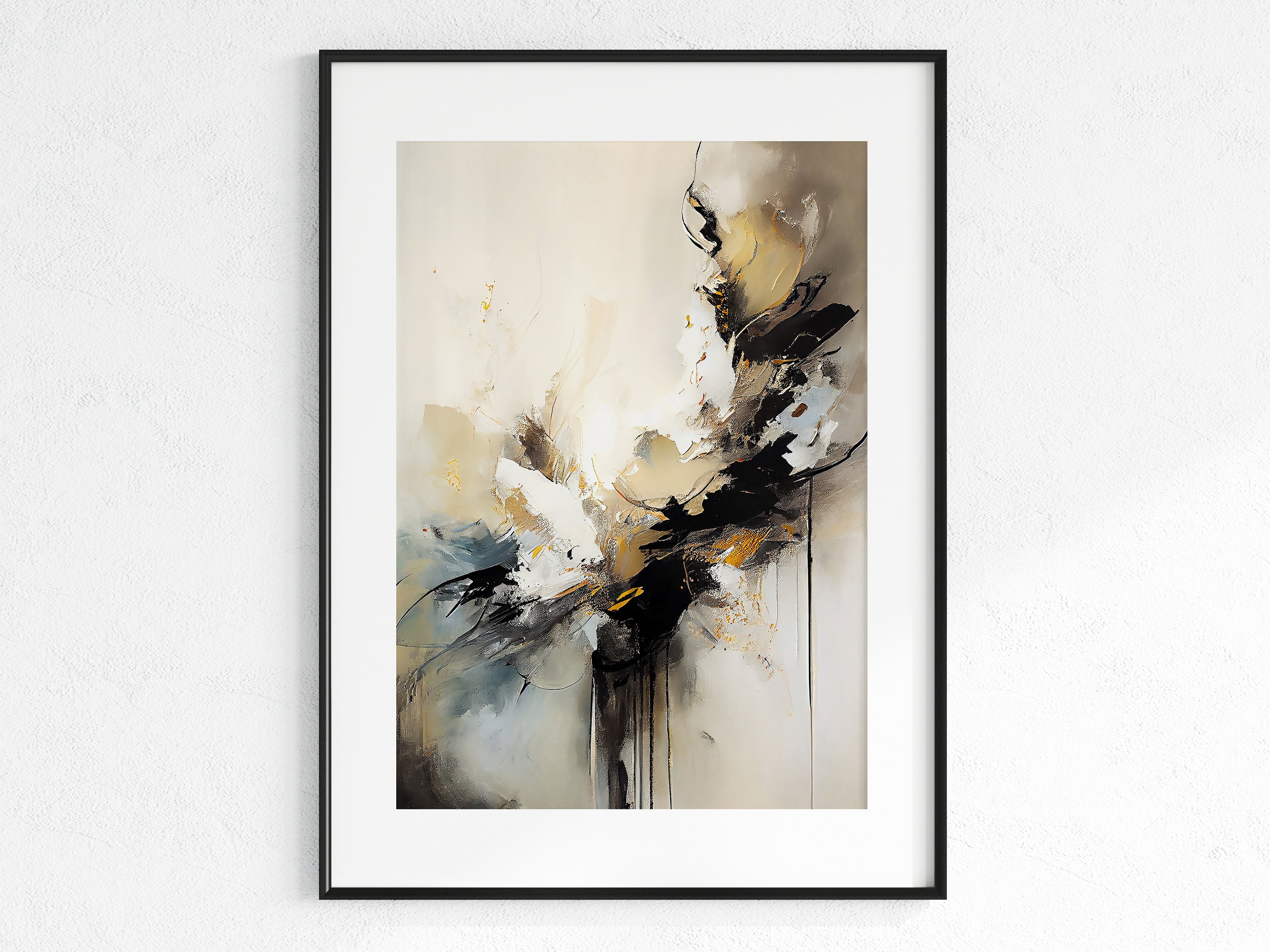 Neutral Color Abstract Art Print Neutral Color Art Prints Instant ...
