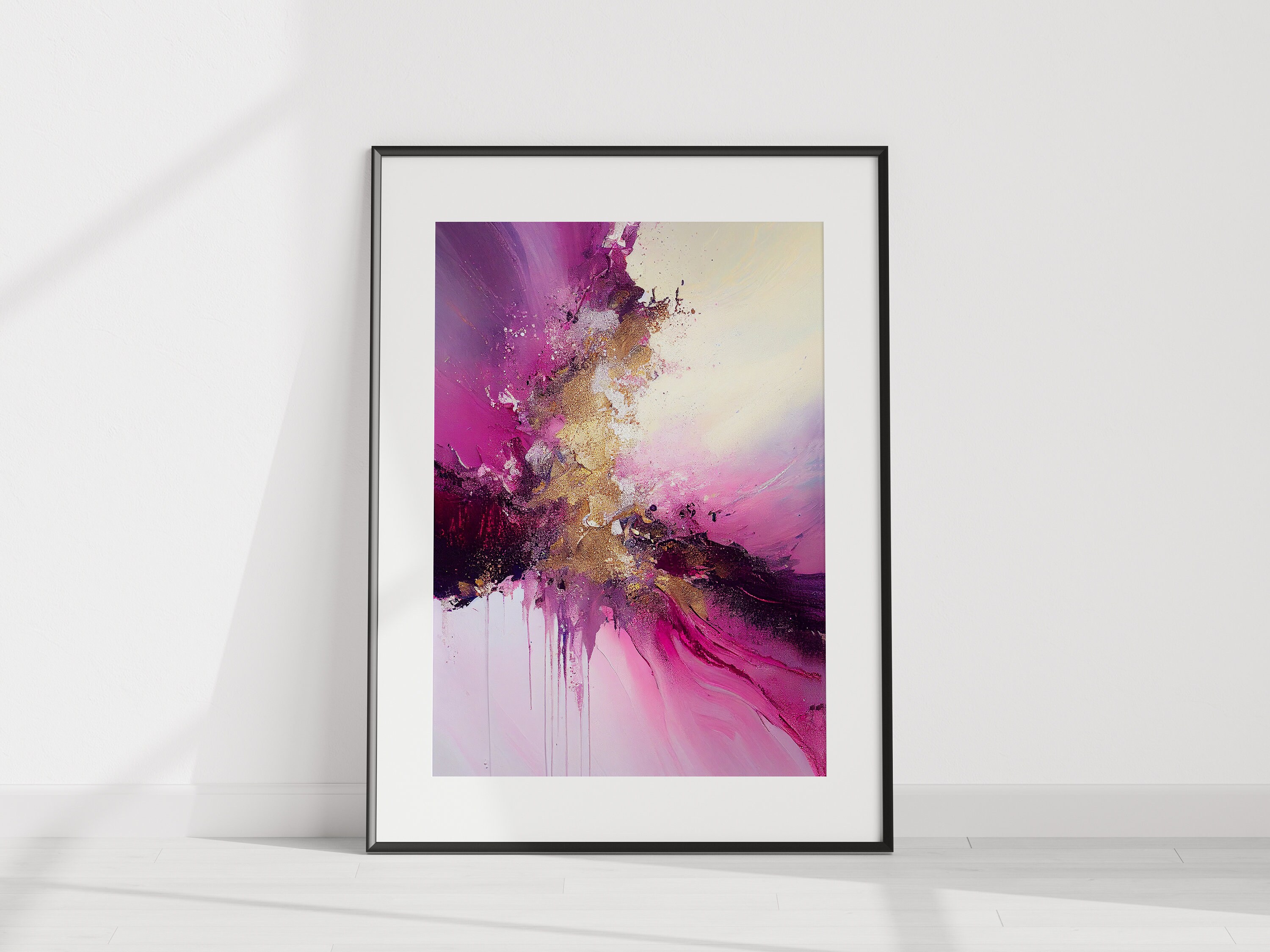 Pink Abstract Art Print Pink Color Art Prints Instant Download Home ...