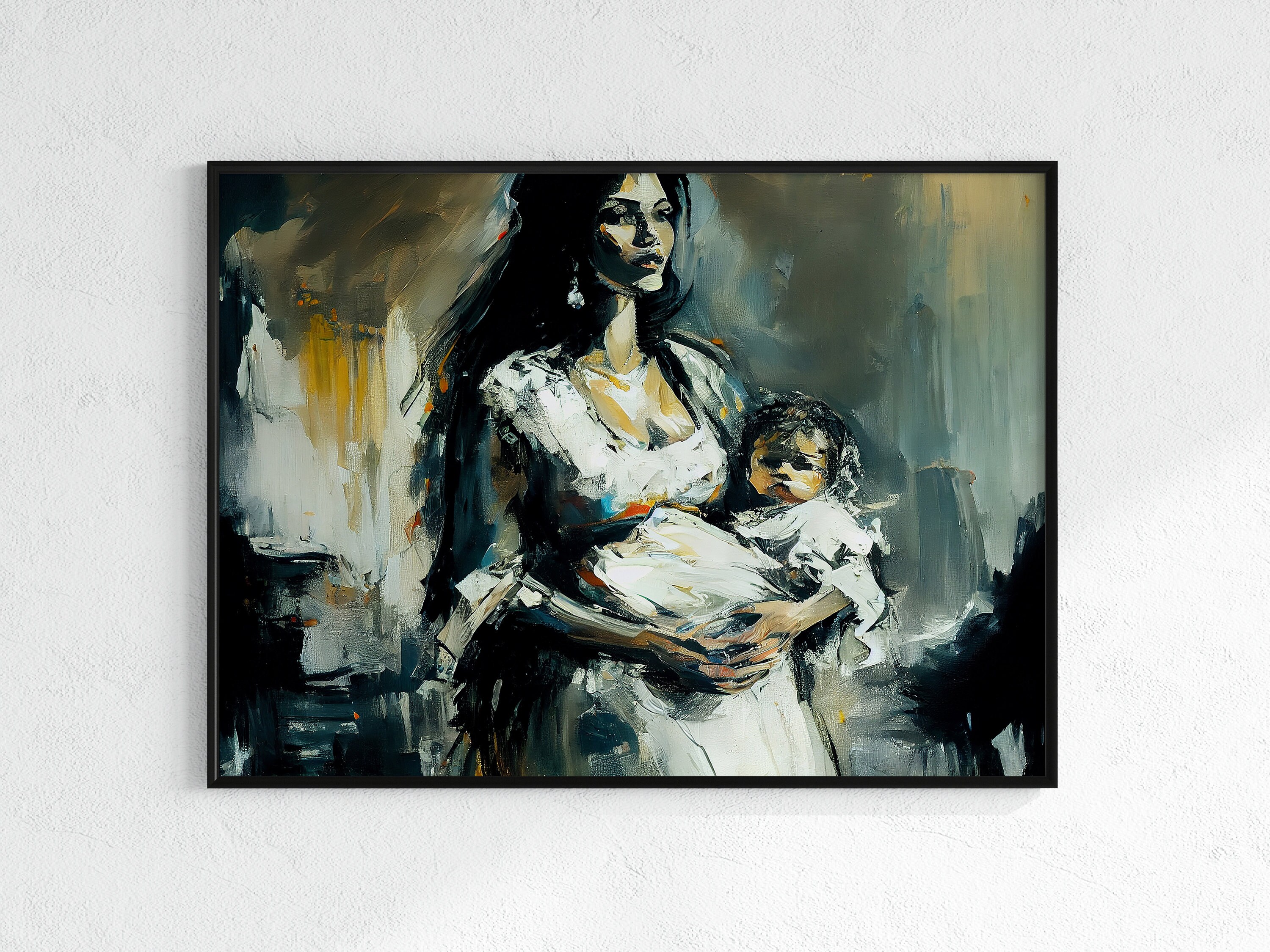 Abstract Painting Mother's Day Wall Art Instant Digital Download ...
