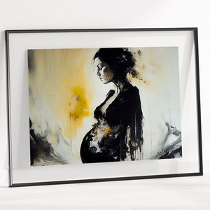 Motherhood and Maternity Painting Abstract Art Nursery Wall Art Prints ...
