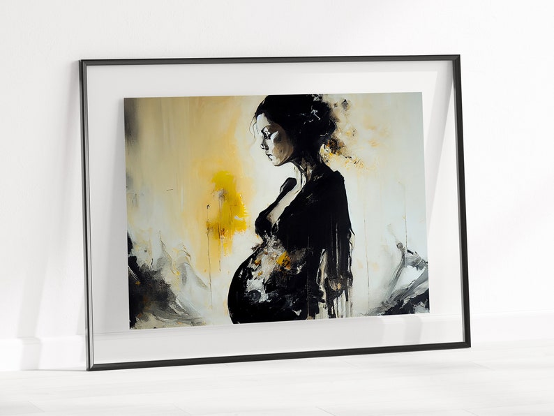 Motherhood and Maternity Painting Abstract Art Nursery Wall Art Prints ...