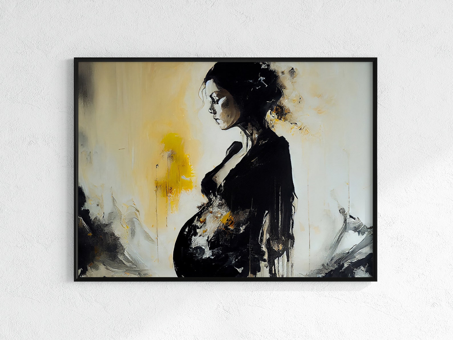 Motherhood and Maternity Painting Abstract Art Nursery Wall Art Prints ...