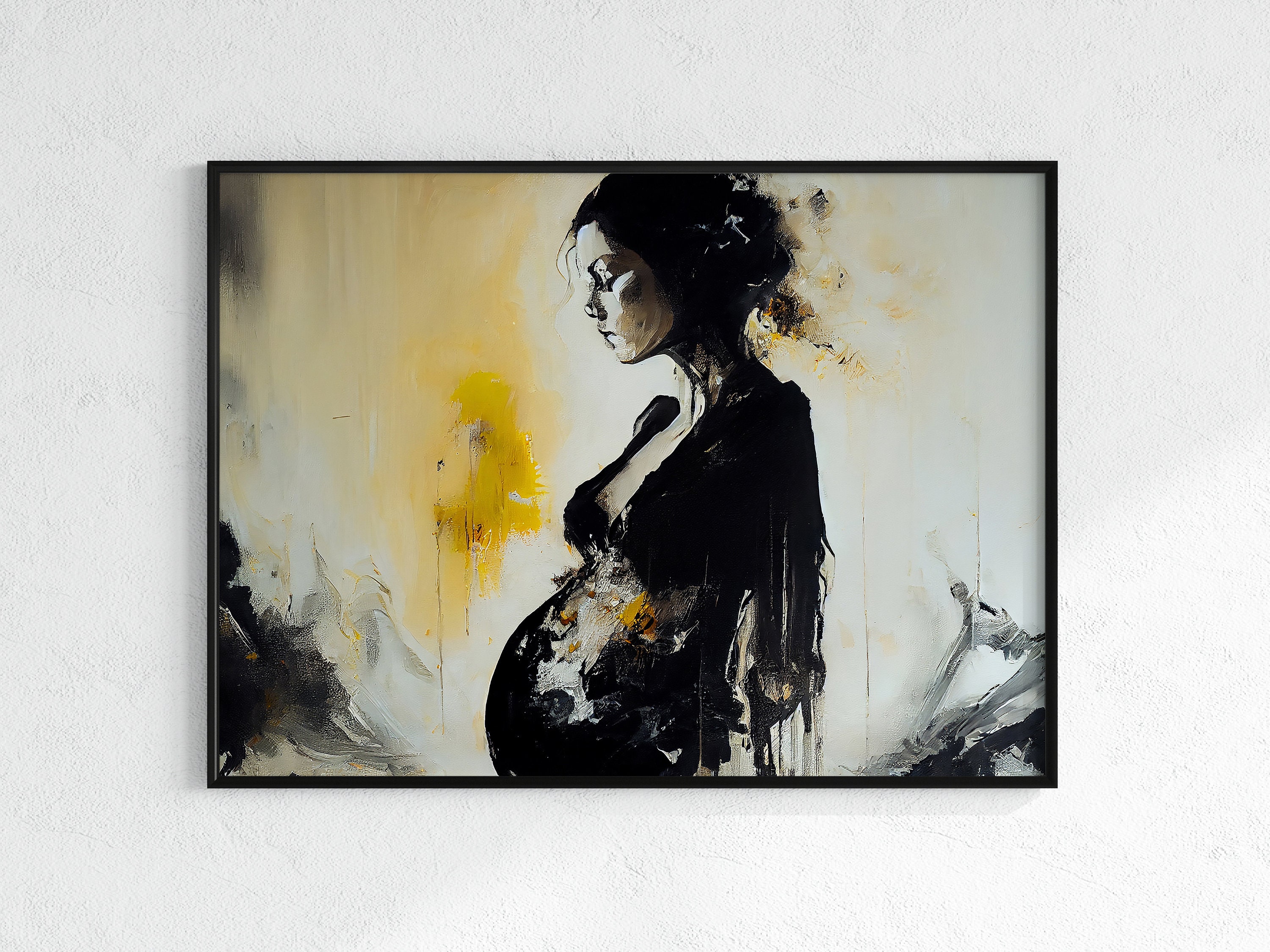Motherhood and Maternity Painting Abstract Art Nursery Wall Art Prints ...