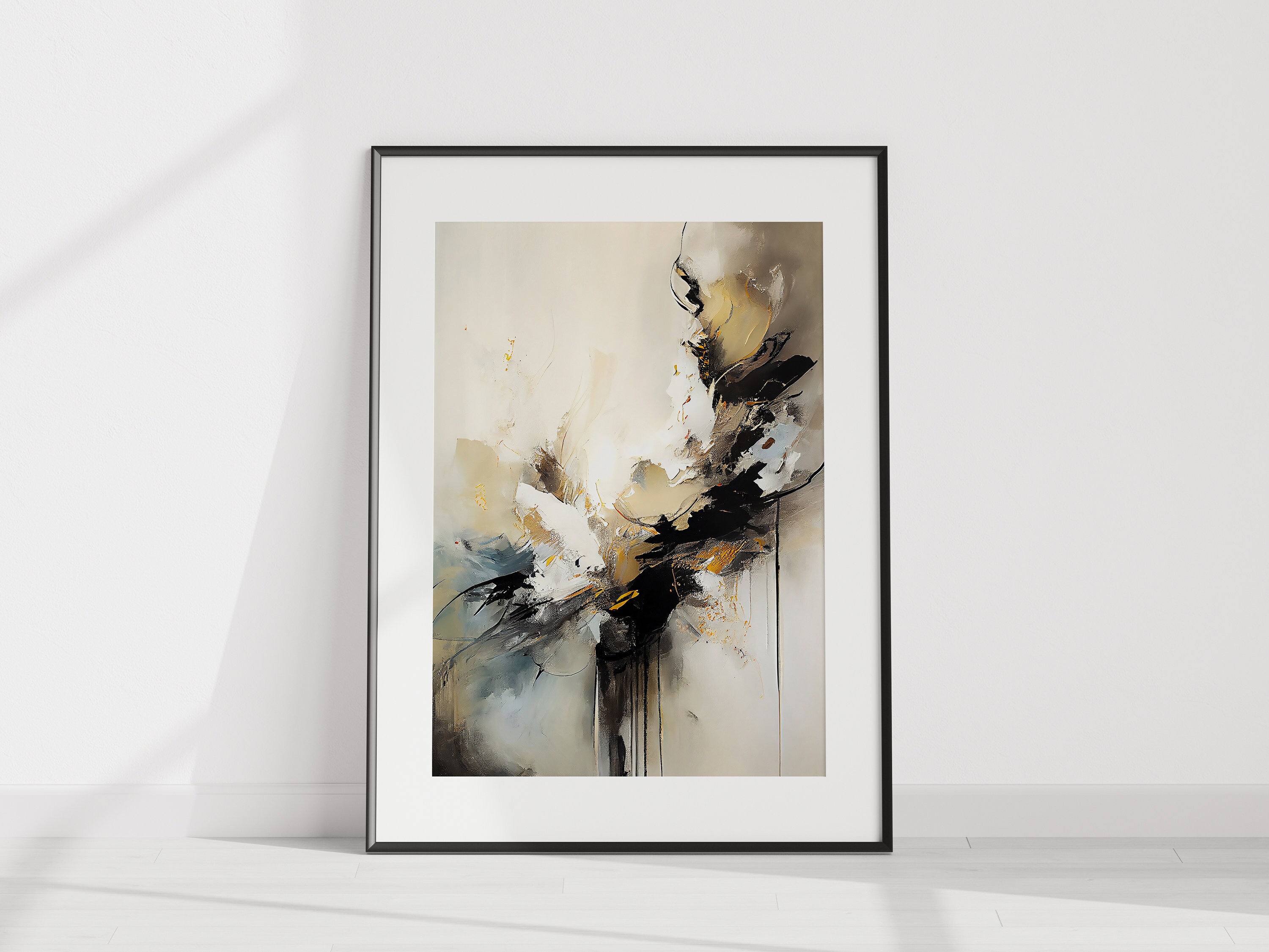Neutral Color Abstract Art Print Neutral Color Art Prints Instant Download Home Decor ...