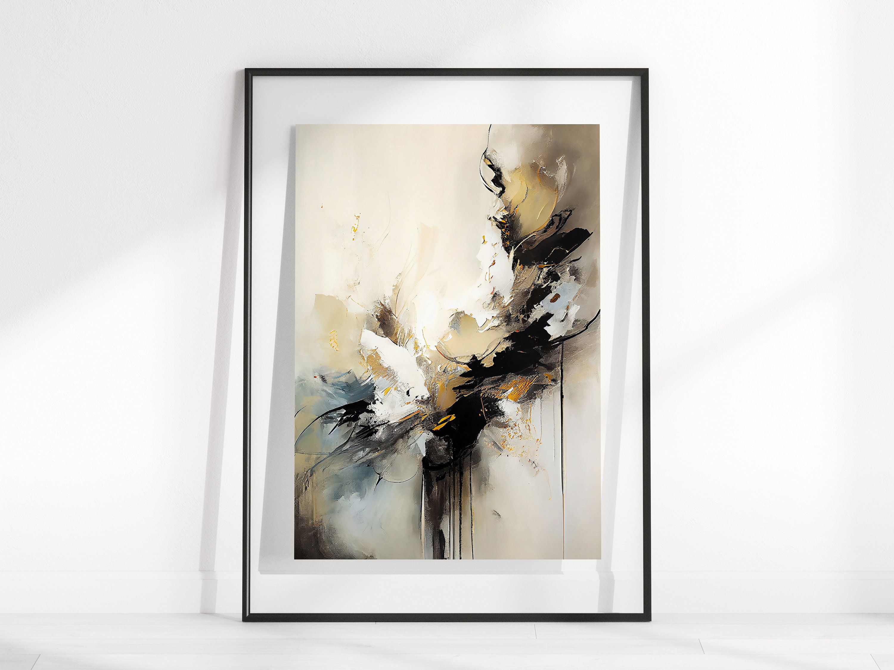 Neutral Color Abstract Art Print Neutral Color Art Prints Instant ...