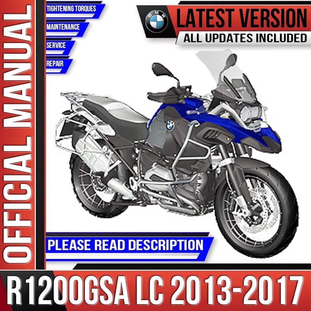 BMW R1200GS Adventure LC Workshop Service Manual 2013 2014 2015 2016 ...
