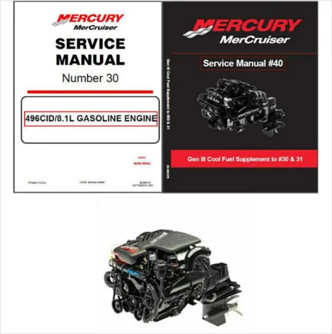 Mercruiser #30 496 CID / 8.1L ENGINE Service Repair Workshop Manual - Etsy