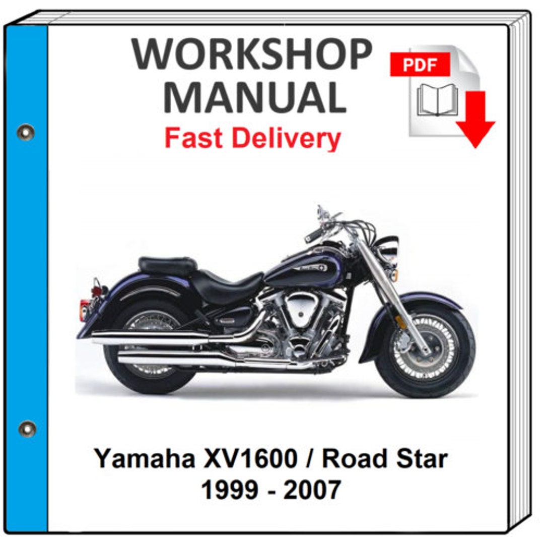 Yamaha Xv1600 Road Star 2005 2006 2007 Service Repair Shop Manual - Etsy