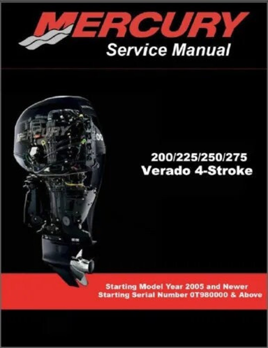 Mercury Verado 4-stroke ( 200 225 250 275 ) Outboard Motors Service ...