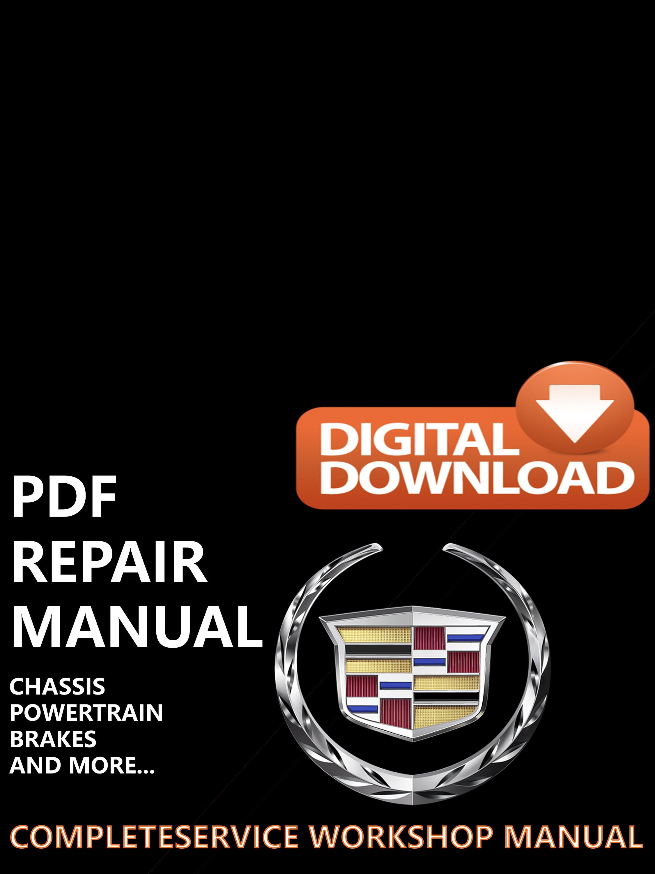 Cadillac ATS ATS-V Official Repair Manual Service Workshop PDF 2016 - Etsy