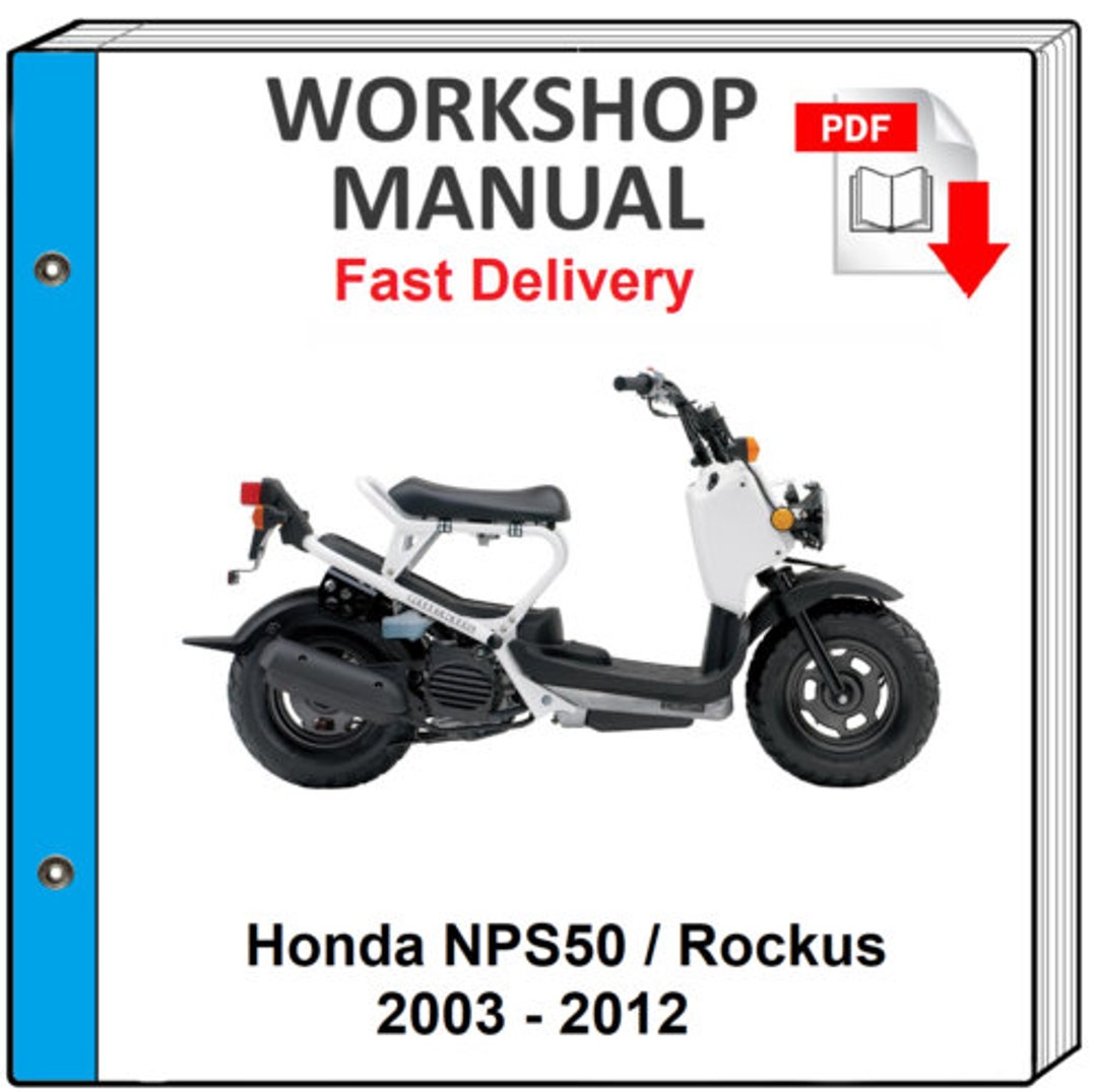 Honda Nps50 Rockus 2003 2004 2005 2006 2007 2008 2009 Service Repair ...