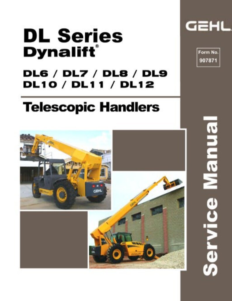 GEHL DL Series Dynalift Dl6 Dl7 Dl8 Dl9 Dl10 Dl 11 Dl 12 Parts Manual ...