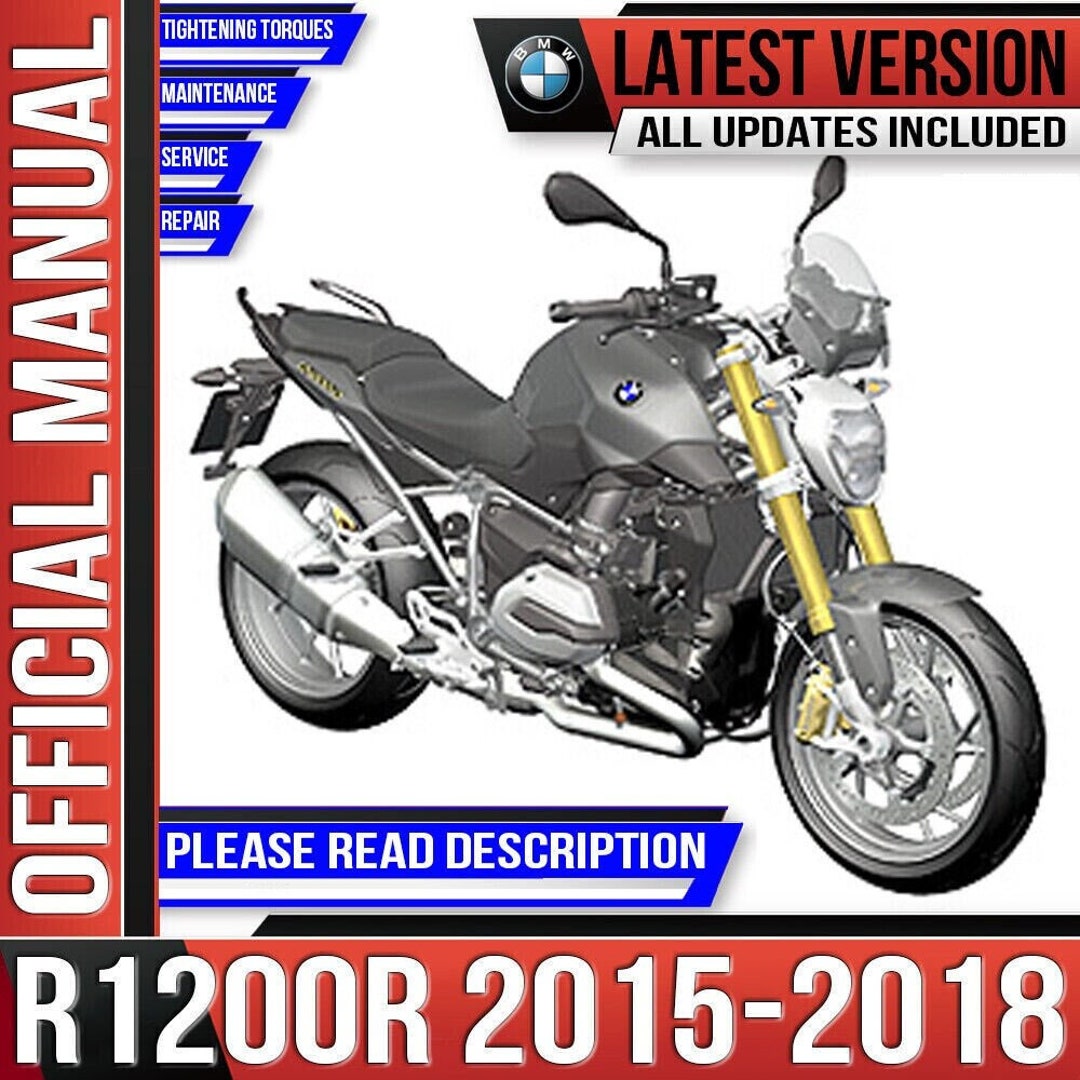 BMW R1200R Workshop Service Repair Manual 2015 - 2018 K53 12/2017 ...