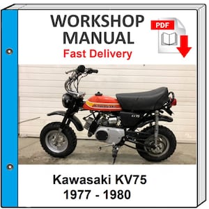 Kawasaki Kv75 Kv 75 1976 1977 1978 1979 1980 Service Repair Shop Manual - Etsy