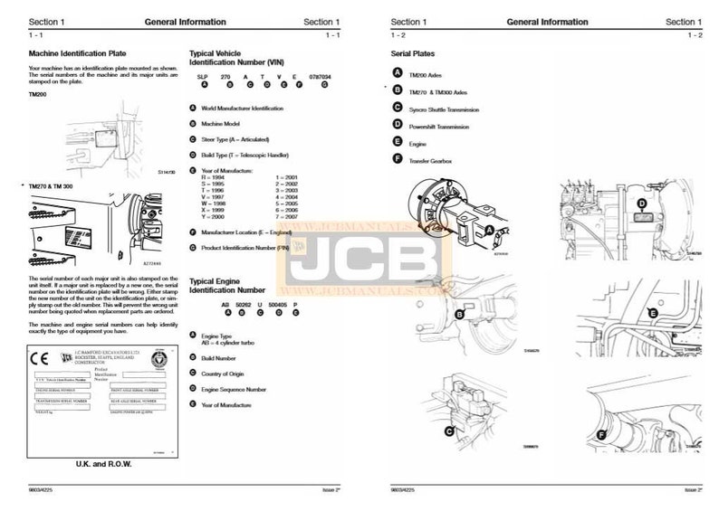 JCB Loadall Telehandler Service Repair Workshop Manual. 526-56 541-70 ...