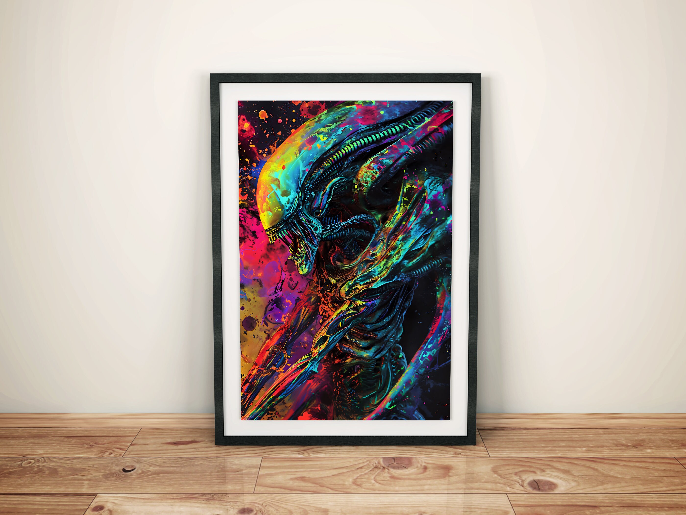 Alien Emergence NO TEXT Alien Art Print Alien Movie Poster Abstract ...