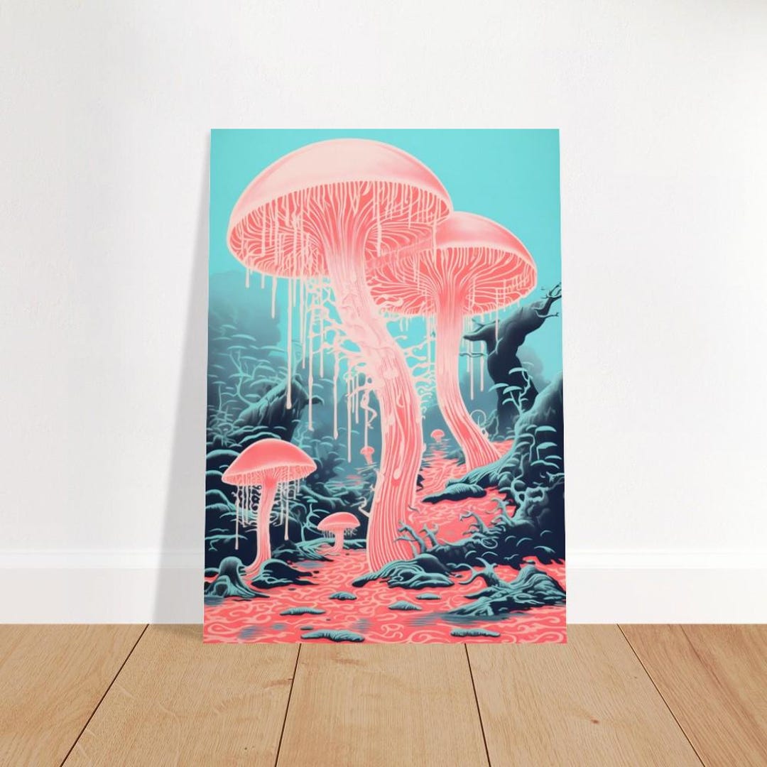 Woodland Spores - Psychedelic Mushroom Painting | Mushroom Art ...