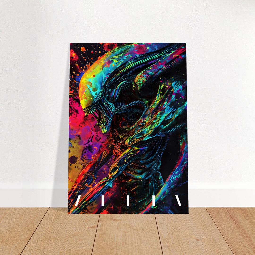 Alien Emergence Alien Art Print Alien Movie Poster Abstract Painting ...