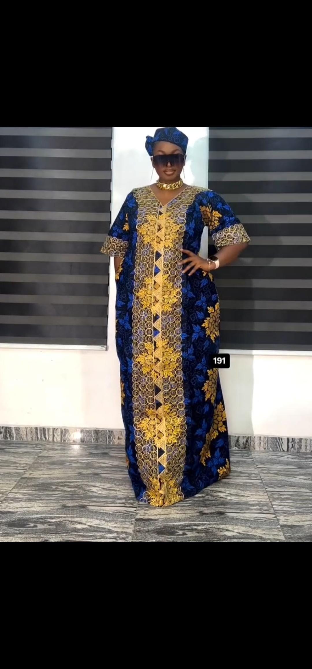 African Ankara Boubou Dresss/kaftan/boubou Dress/party Dress/exotic ...