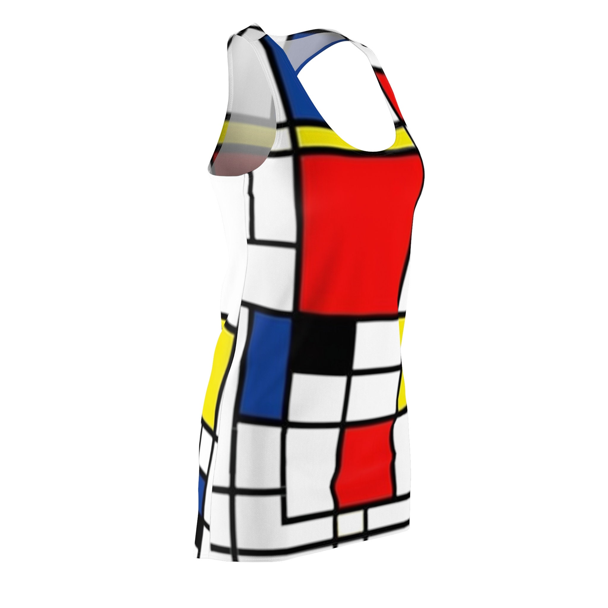 Fabled Fashion Piet Mondrian Pattern Women's Cut & Sew Racerback Dress AOP - Etsy