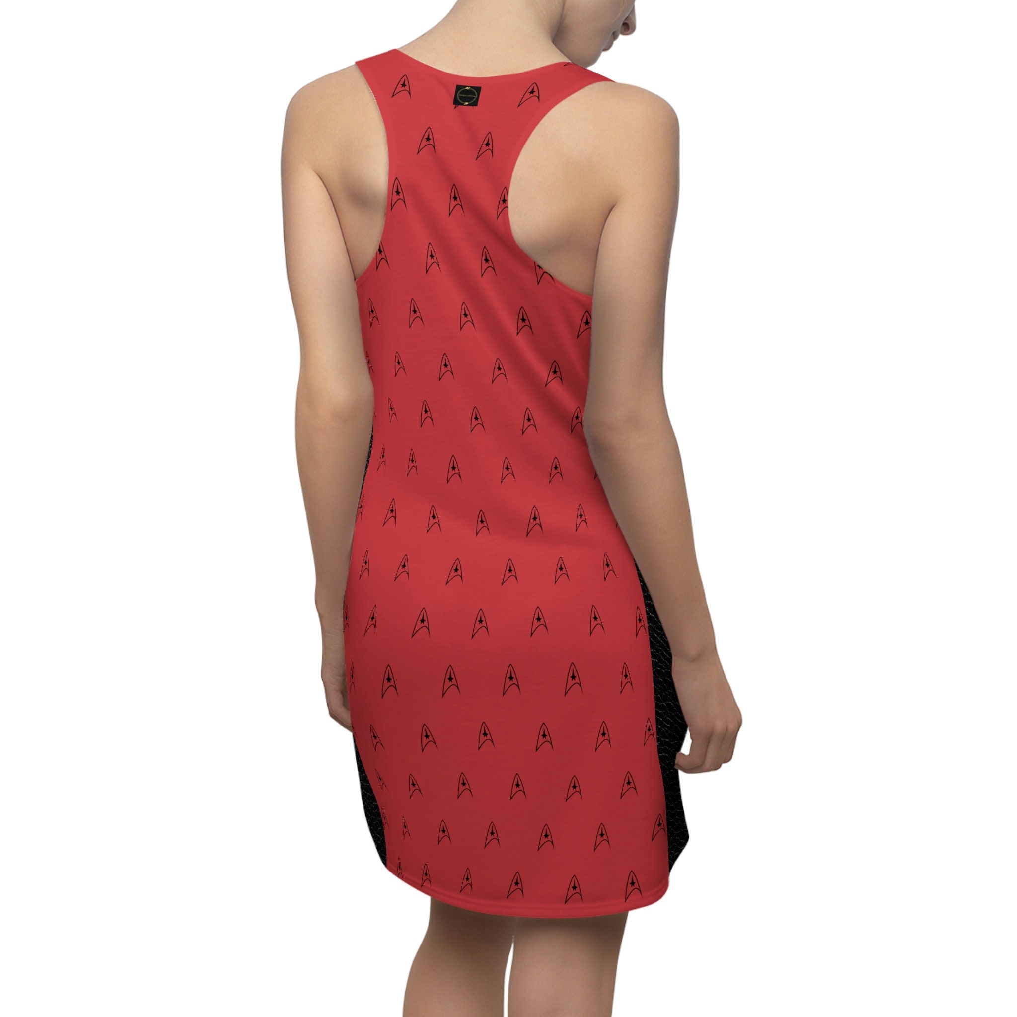 Fabled Fashion Red Trekkie Women's Cut & Sew Racerback Dress AOP - Etsy