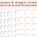 Neutral Digital Tracking Stickers. 250 Pre-cropped Trackers & Widgets ...