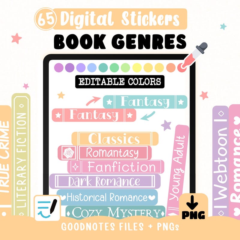 Book Shelf Spine Stickers - Etsy