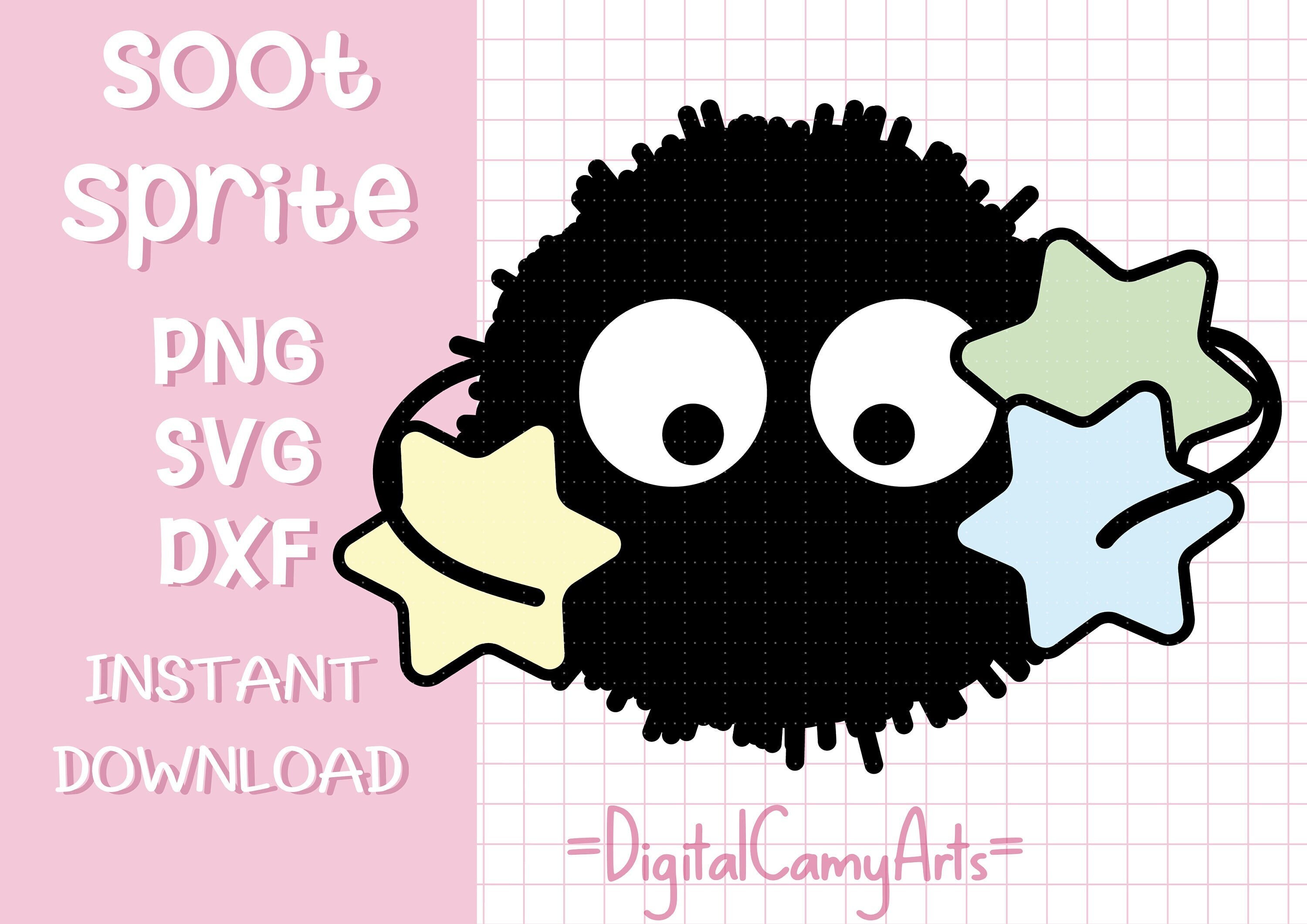 Soot Sprite Ghibli-inspired Digital Product SVG DXF Png - Etsy UK