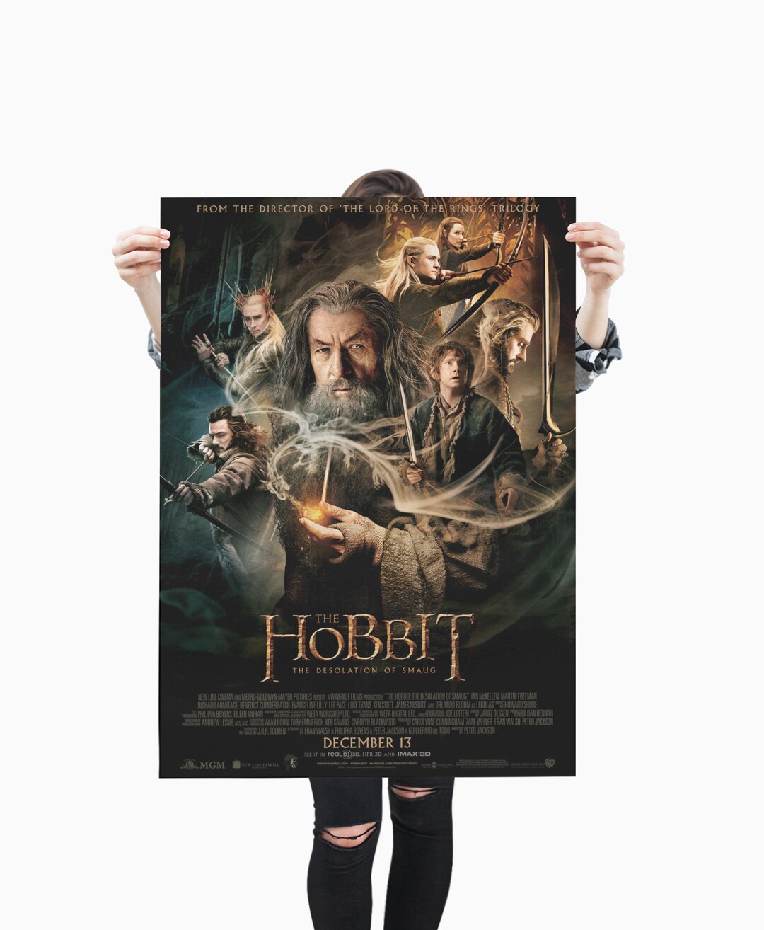 The Hobbit the Desolation of Smaug Poster / Premium Matte Vertical ...