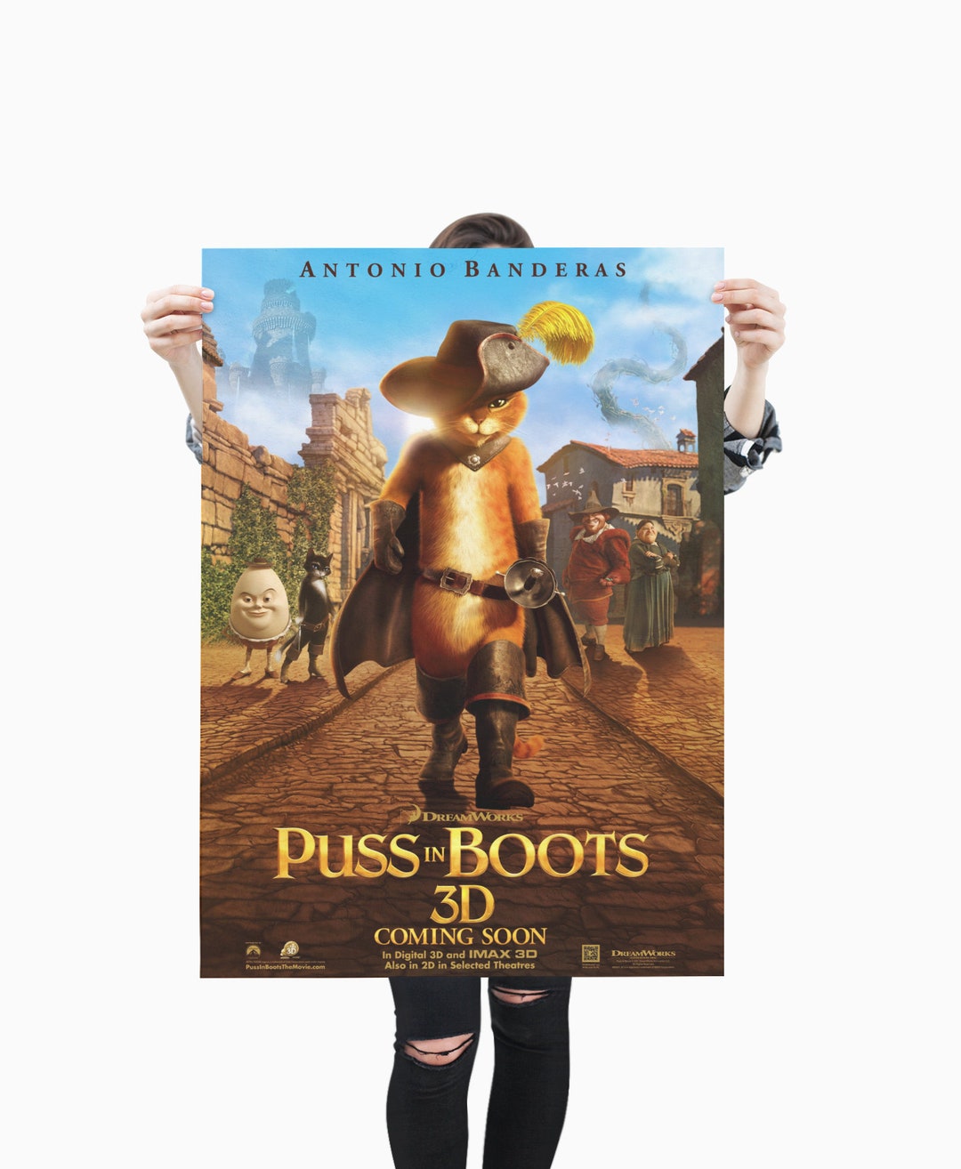 Puss in Boots Poster / Premium Matte Vertical Poster - Etsy