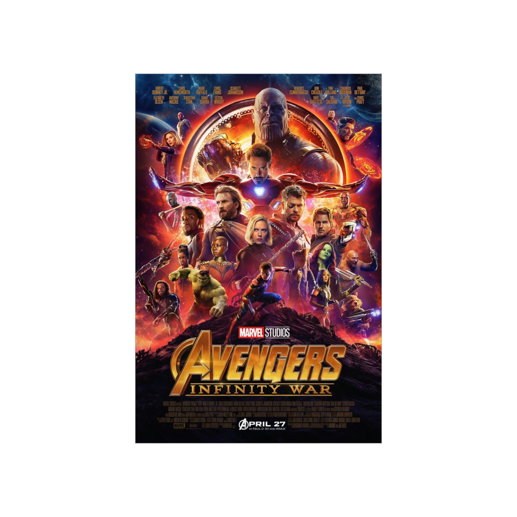 Avengers Infinity War Poster / Premium Matte Vertical Poster - Etsy