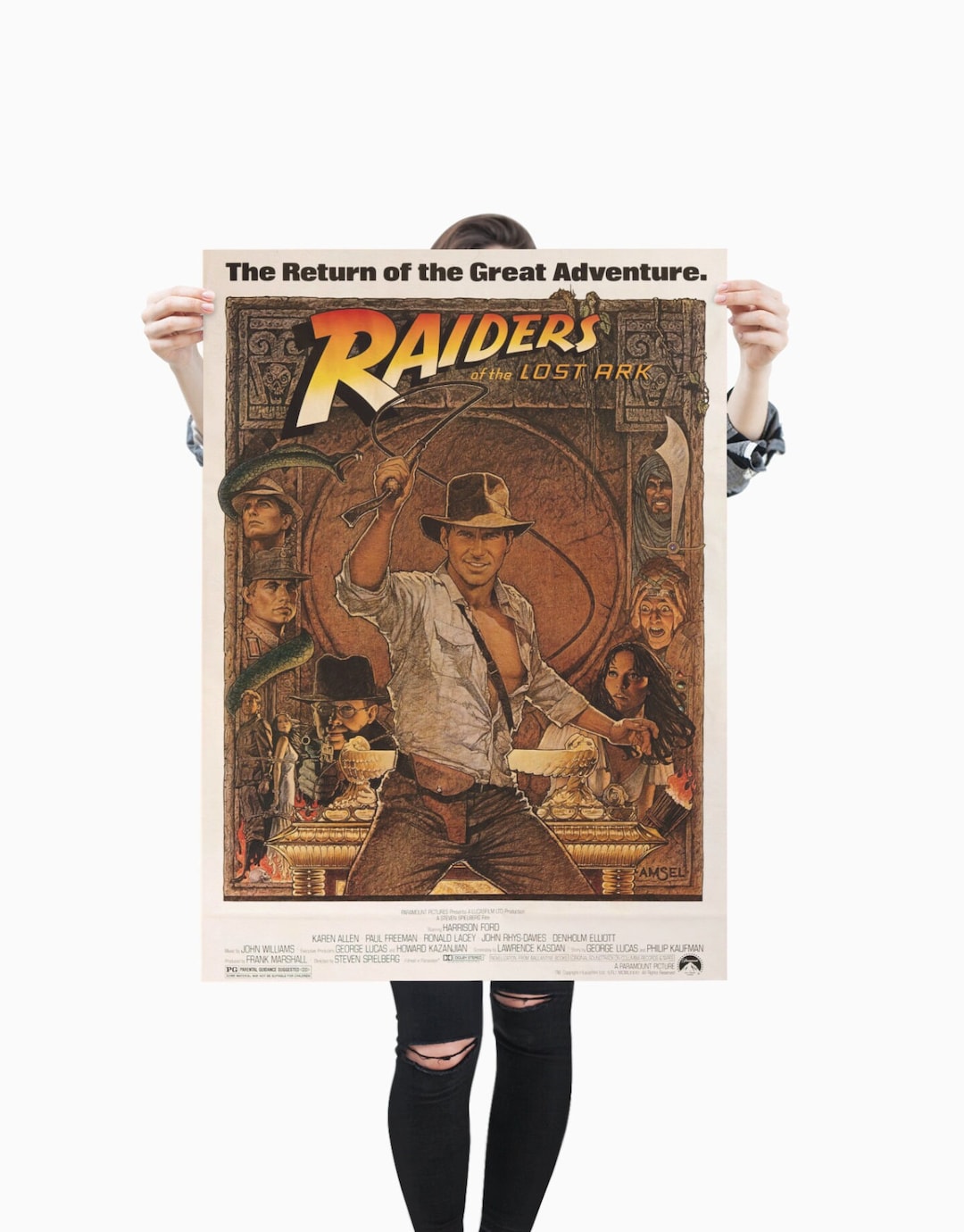 Indiana Jones - Raiders of the Lost Ark / Premium Matte Vertical Poster ...