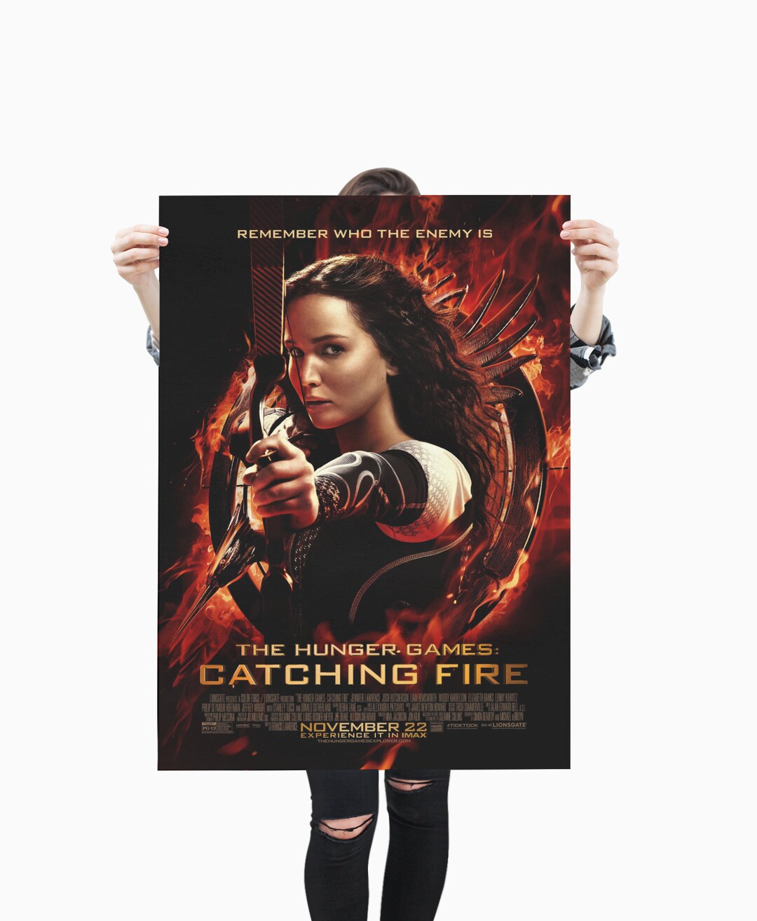 The Hunger Games Catching Fire Poster / Premium Matte Vertical Poster ...